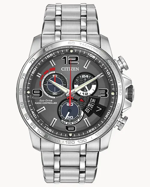 Chrono Time A-T Gray Dial Stainless Steel Bracelet BY0100 Chrono Time A-T Gray Dial Stainless Steel Bracelet BY0100